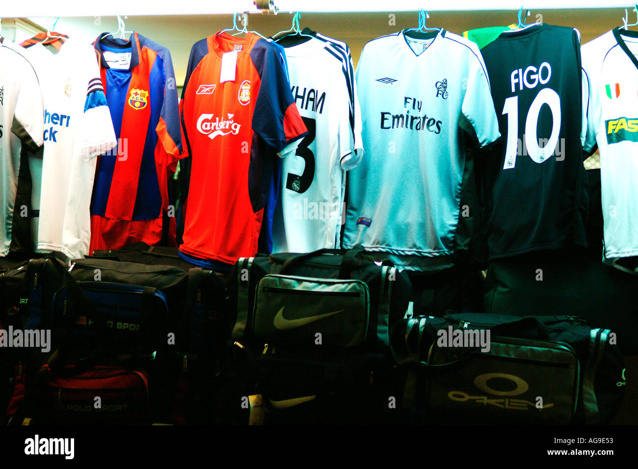 Fake football shirts hi-res stock photography and images - Alamy