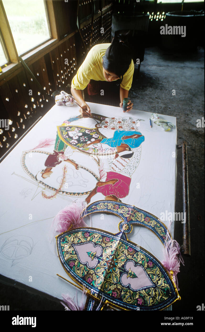 batik making in malaysia Stock Photo - Alamy