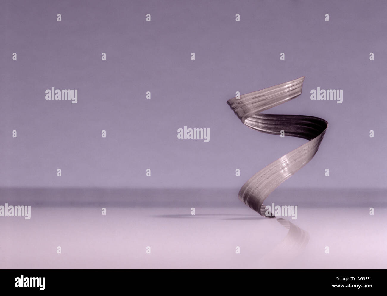 colour image closeup off a piece off metal swarf Stock Photo - Alamy