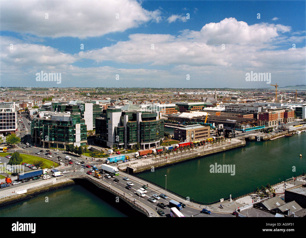 The International Financial Services Centre, Dublin, Ireland with the ...