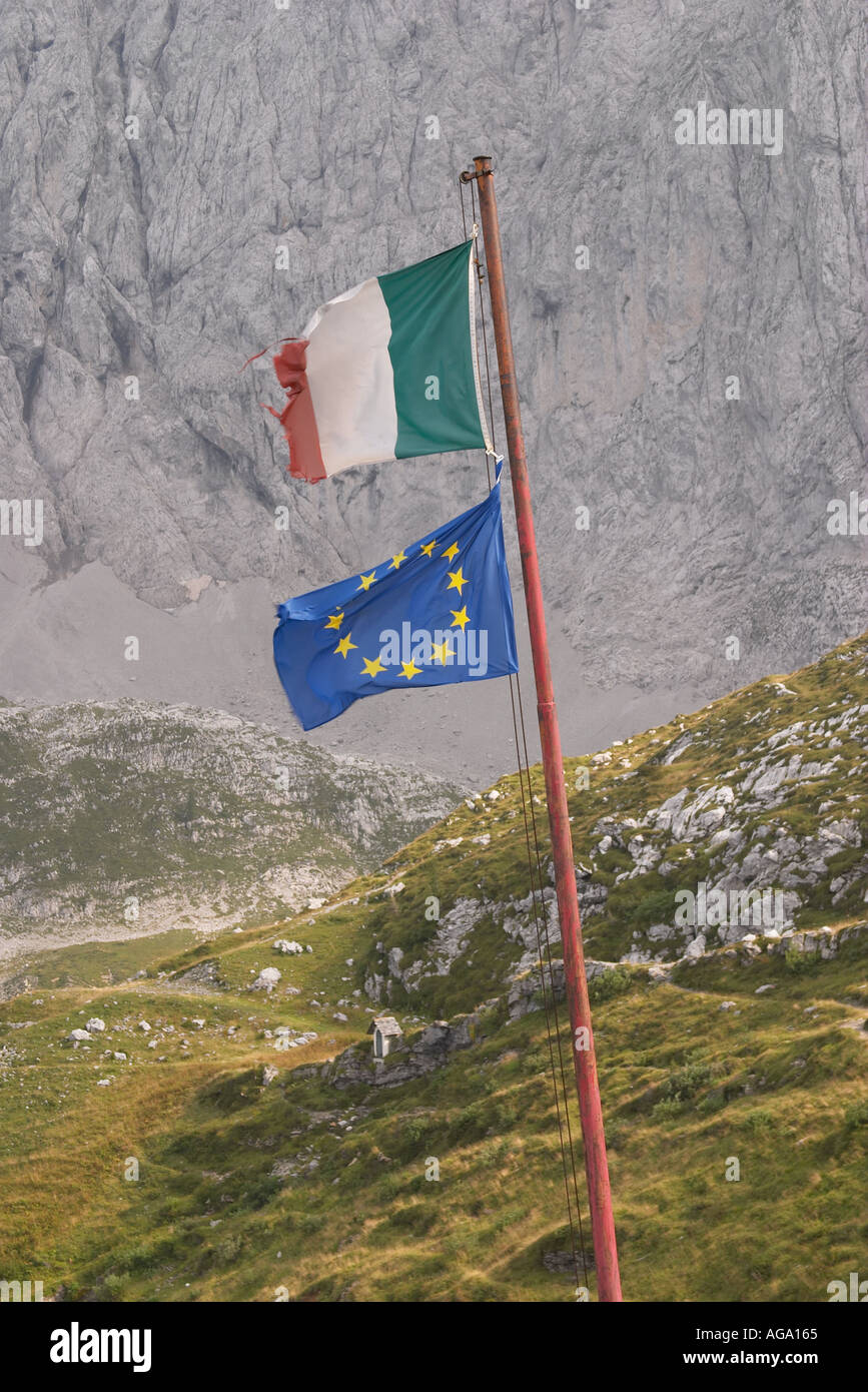 Italian flag stick hi-res stock photography and images - Alamy