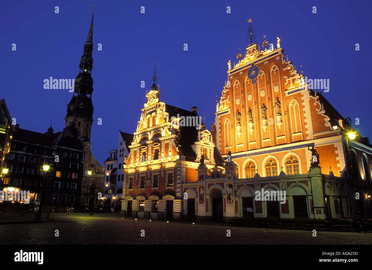 Riga Town Hall Square Ratslaukums The building to the right is the ...