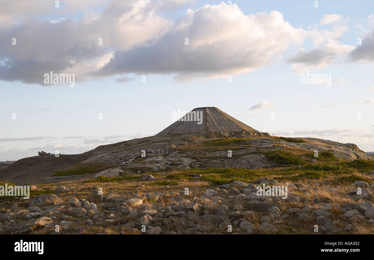 Cone shaped military installation on Galterö Island southern ...