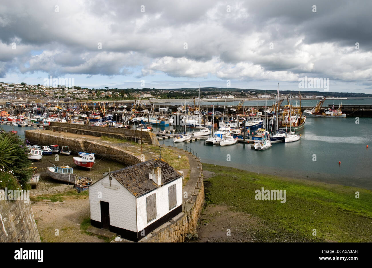 Newlyn Harbour Cornwall England Stock Photo - Alamy