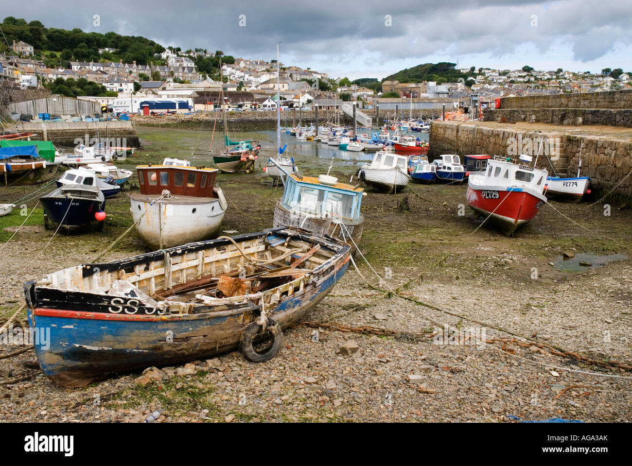 Newlyn Harbour Cornwall England Stock Photo - Alamy