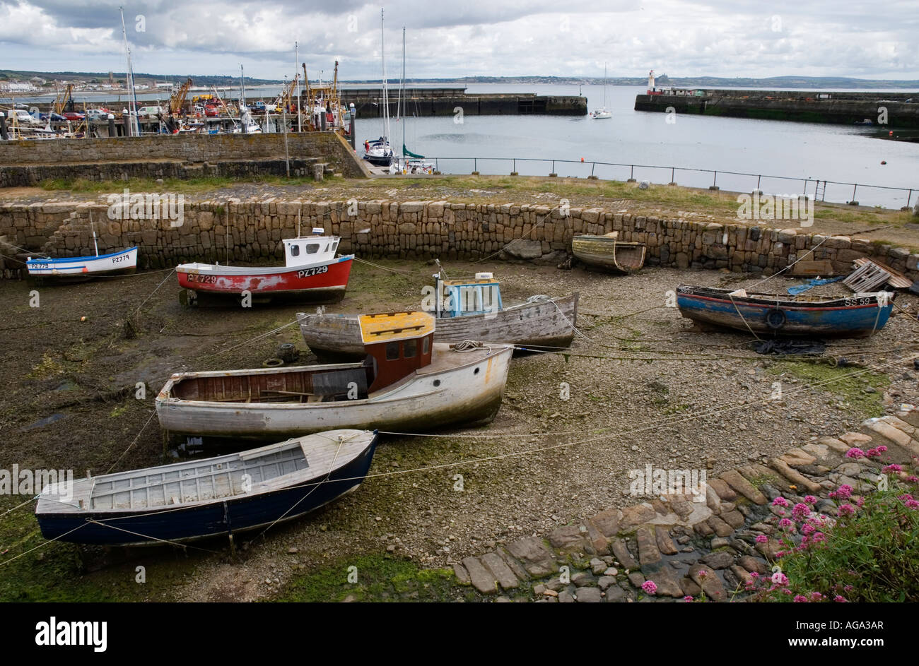 Newlyn Harbour Cornwall England Stock Photo - Alamy