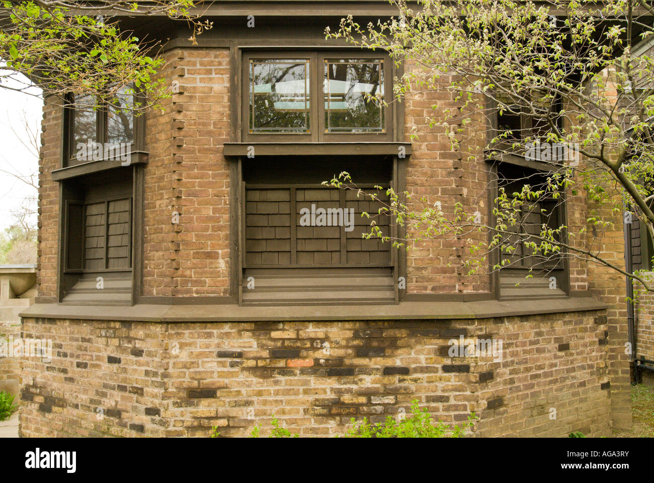Frank Lloyd Wright Home Studio Oak Park Illinois Stock Photo - Alamy