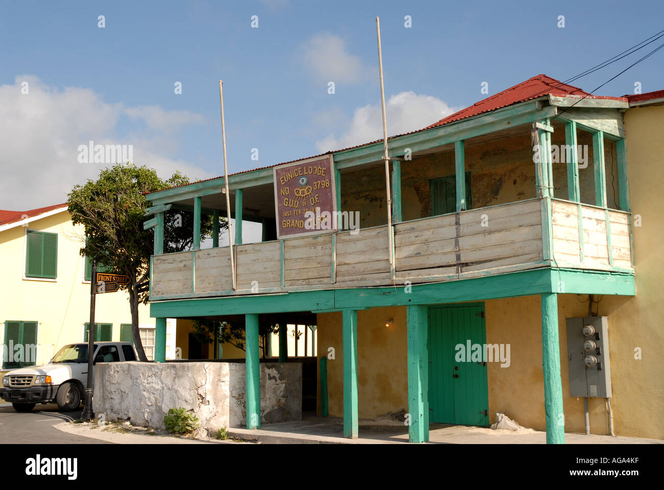 Grand Turk Island Cockburn Town old bermudian style building Stock ...