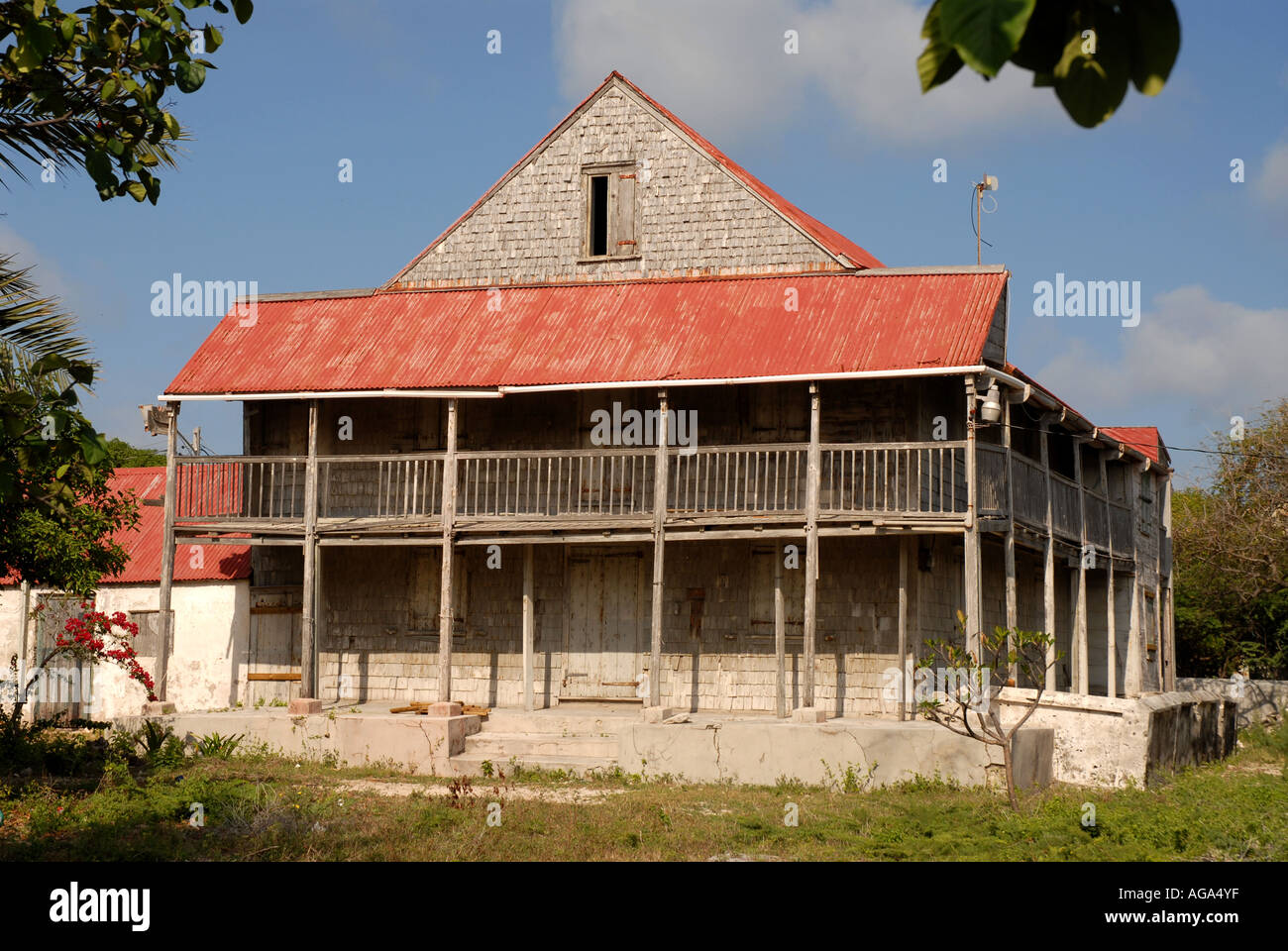 Grand Turk Island Cockburn Town old bermudian style building Stock ...