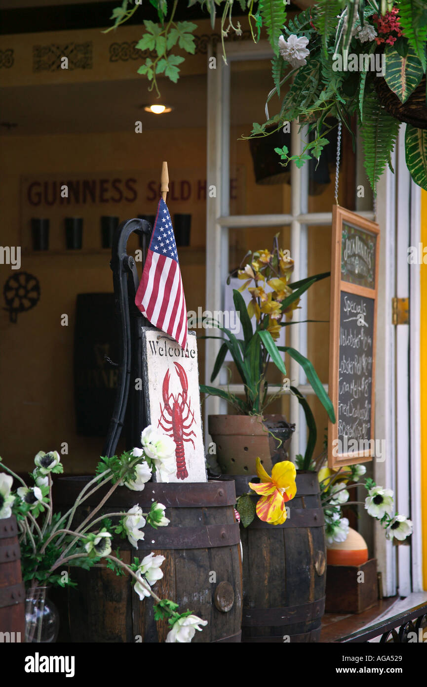 Open window display inviting customers into Hennessey's Restaurant near ...