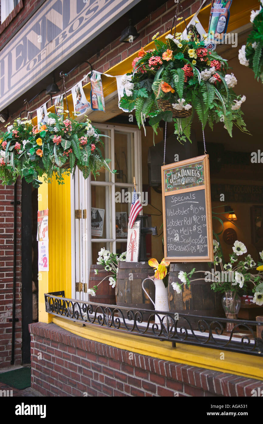 Open window display inviting customers into Hennessey's Restaurant near ...