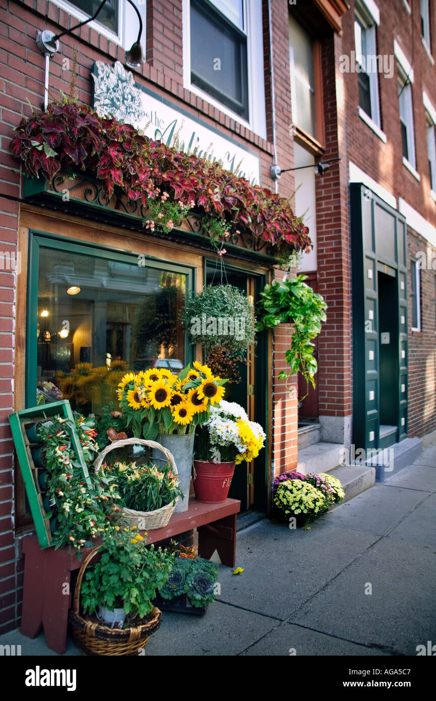 The Antique Vase flower shop in the Italian district in North End of ...