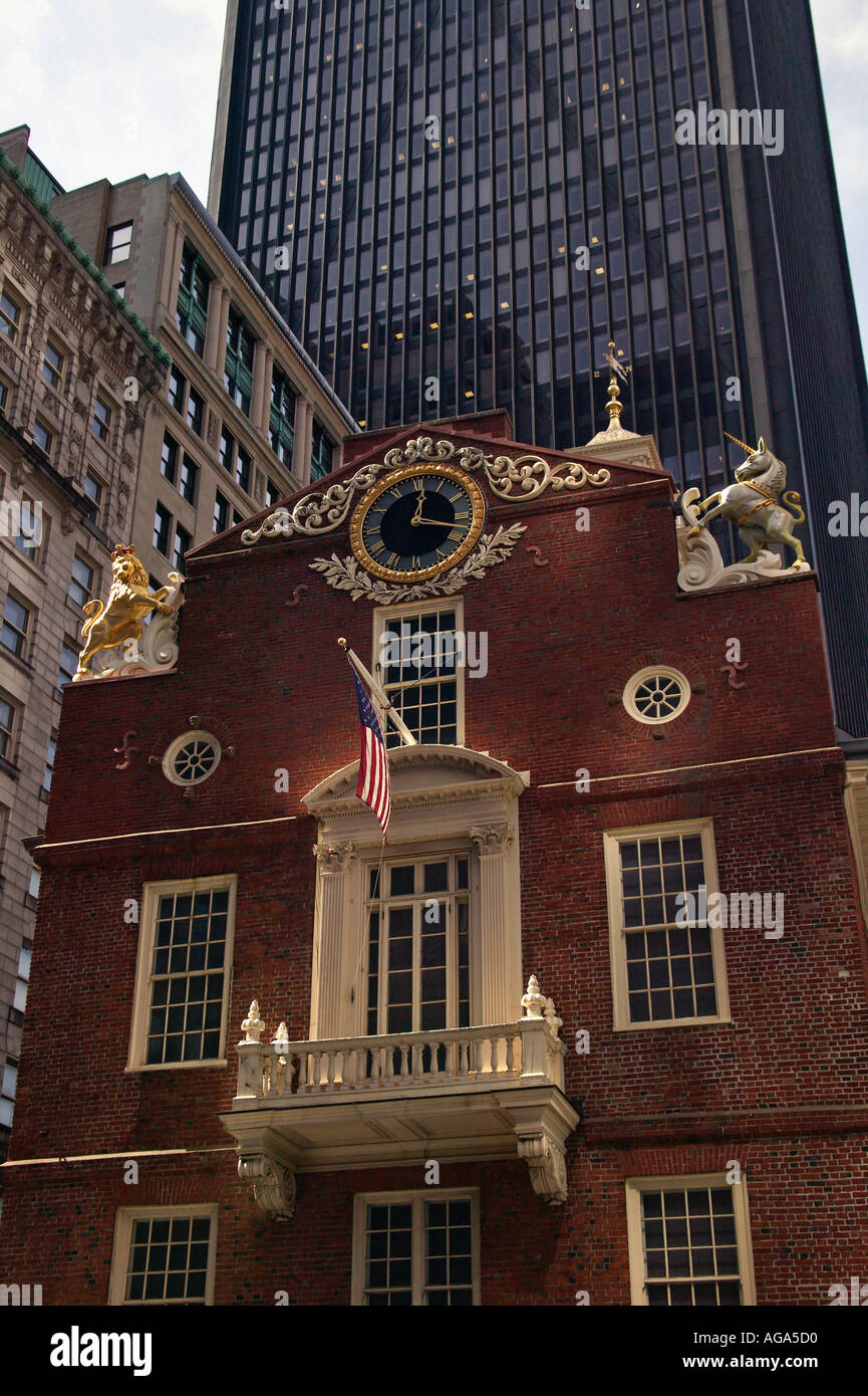 Old state house boston detail hi-res stock photography and images - Alamy