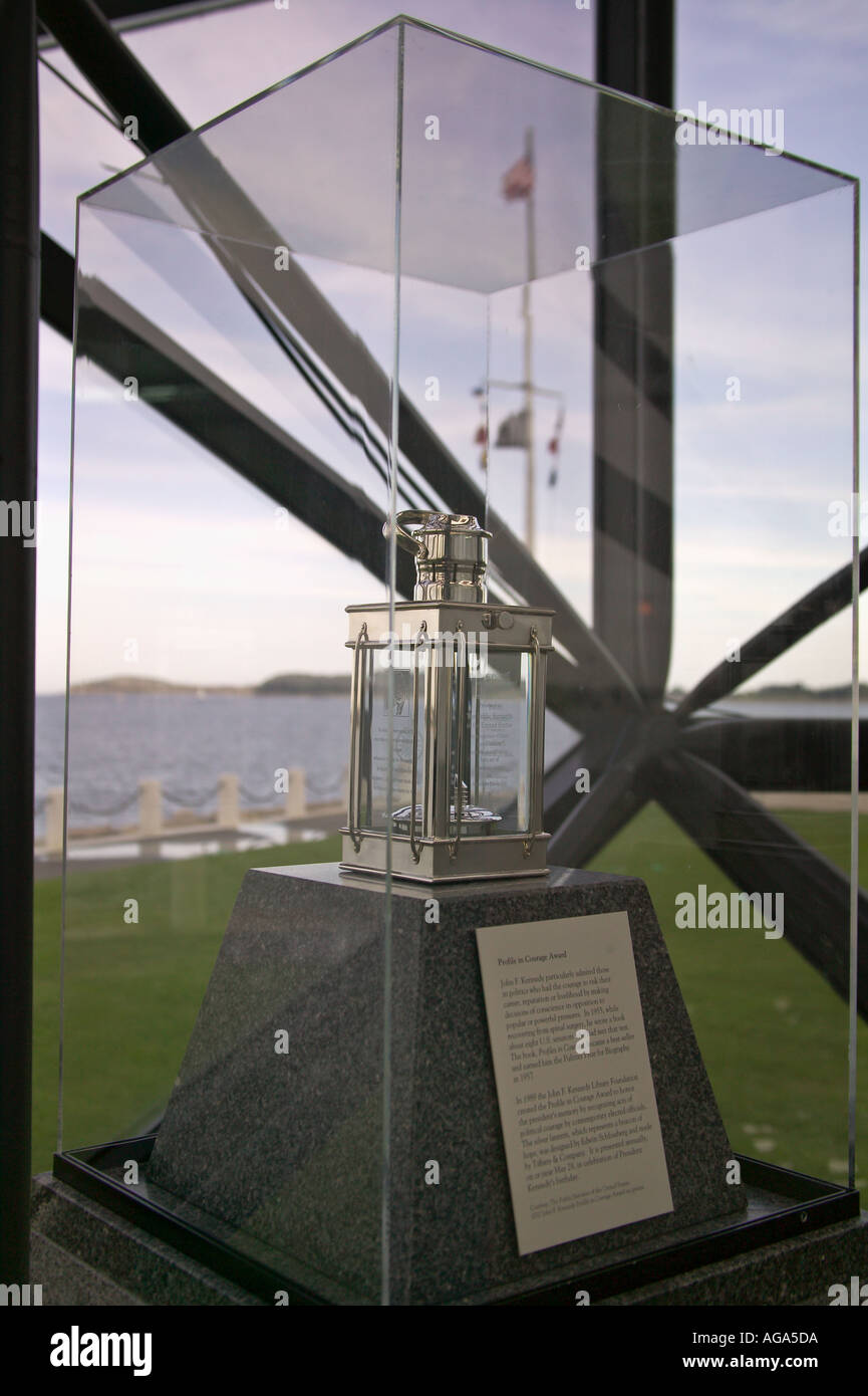John F Kennedy Profile in Courage silver lantern award at John F Kennedy Library and Museum ...