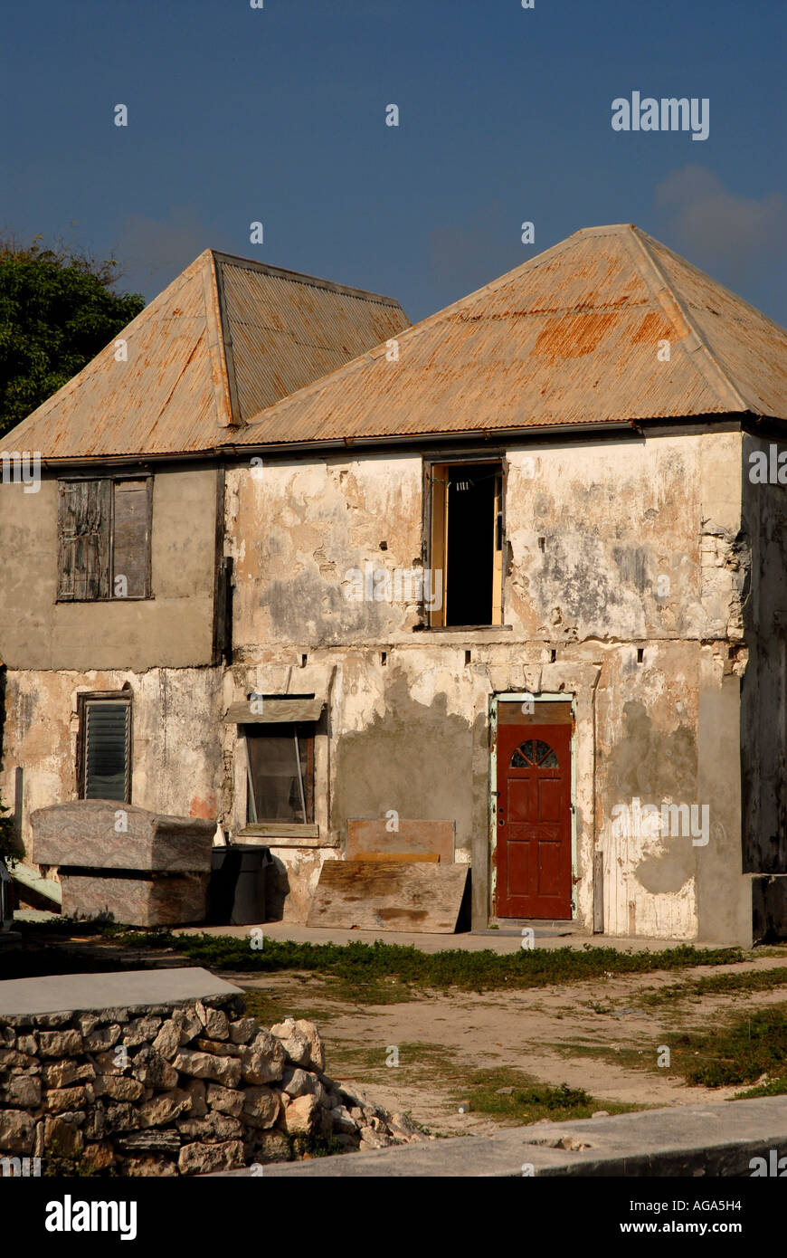 Grand Turk Island Cockburn Town old bermudian style building Stock ...