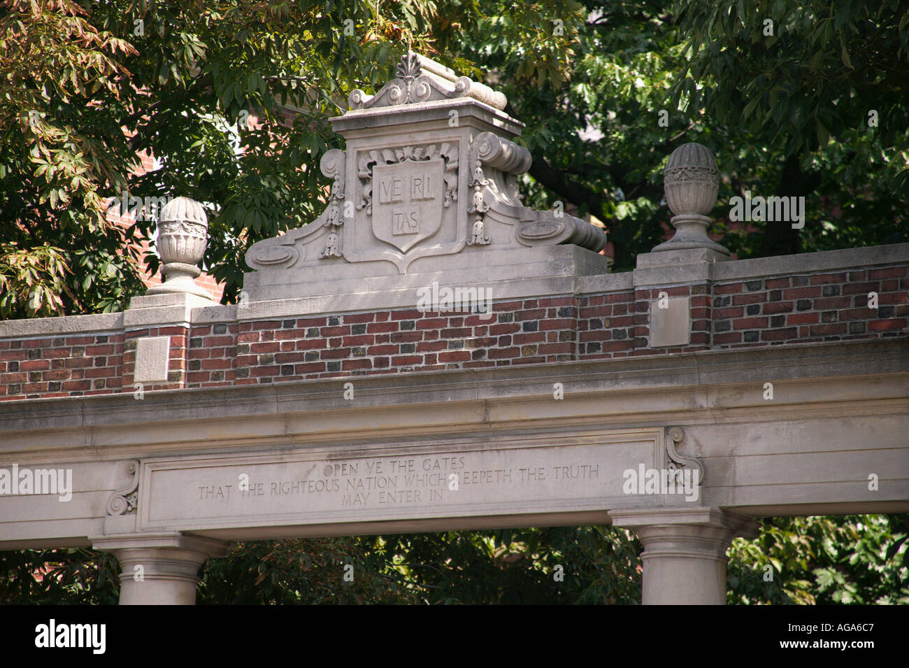 Campus gate detail hi-res stock photography and images - Alamy