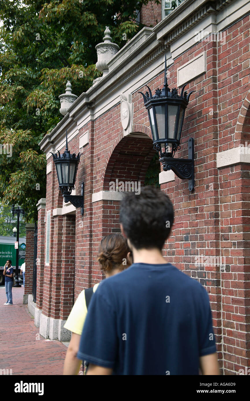 Harvard gate old harvard yard hi-res stock photography and images - Alamy