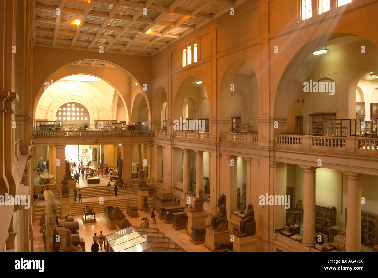 Interior View of the Egyptian Museum in Cairo Stock Photo - Alamy