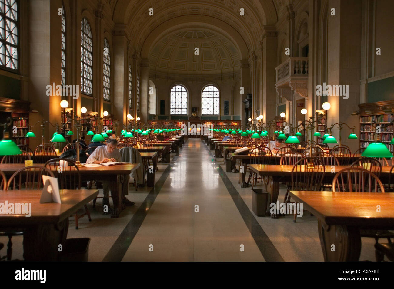 Boston public library hall hi-res stock photography and images - Alamy