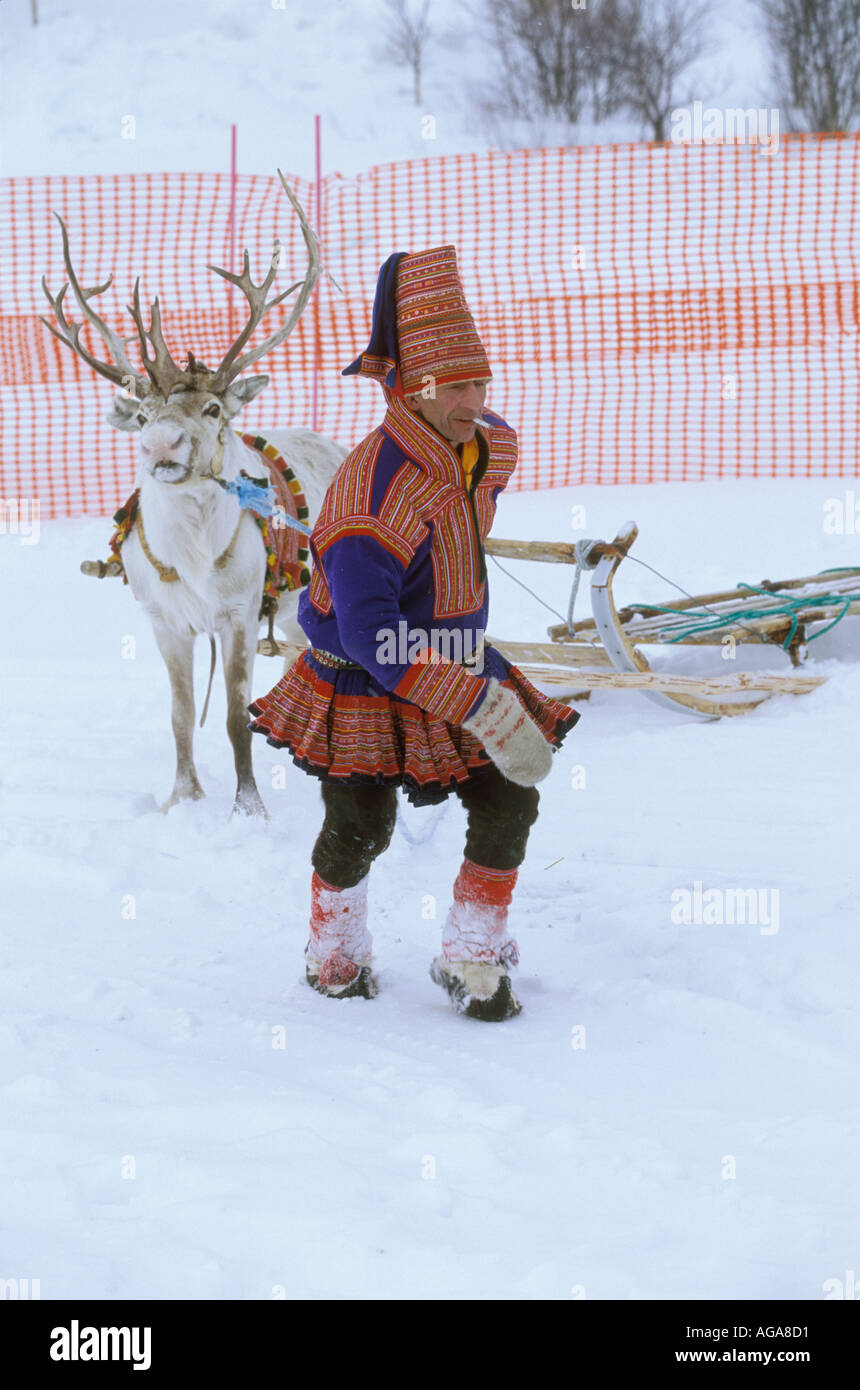 Ethnic sami people winter festival hi-res stock photography and images ...
