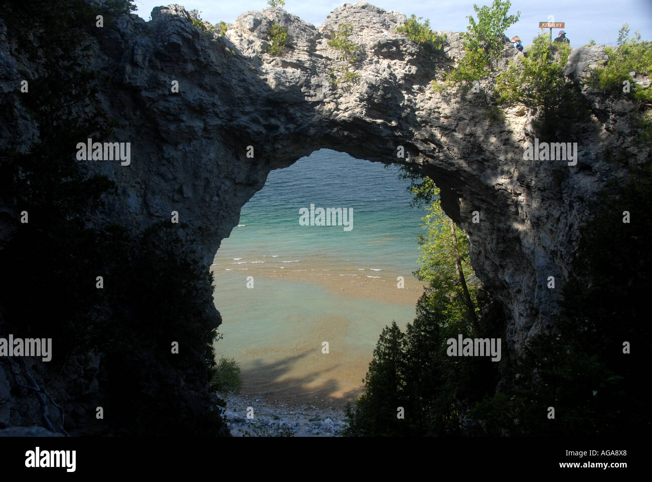 Arch Rock Mackinac Island Michigan Stock Photo - Alamy