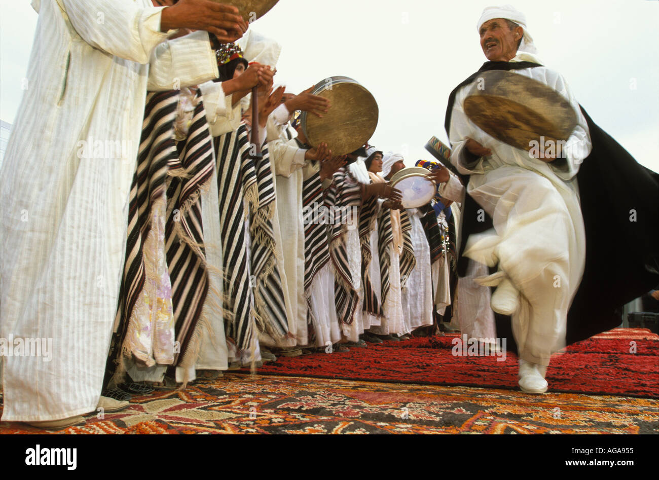 Berber musicians performing at the Imilchil Brides Fair High Atlas ...