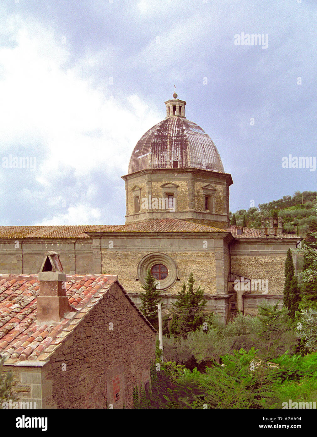 Church in Tuscany Cortona Italy Stock Photo - Alamy