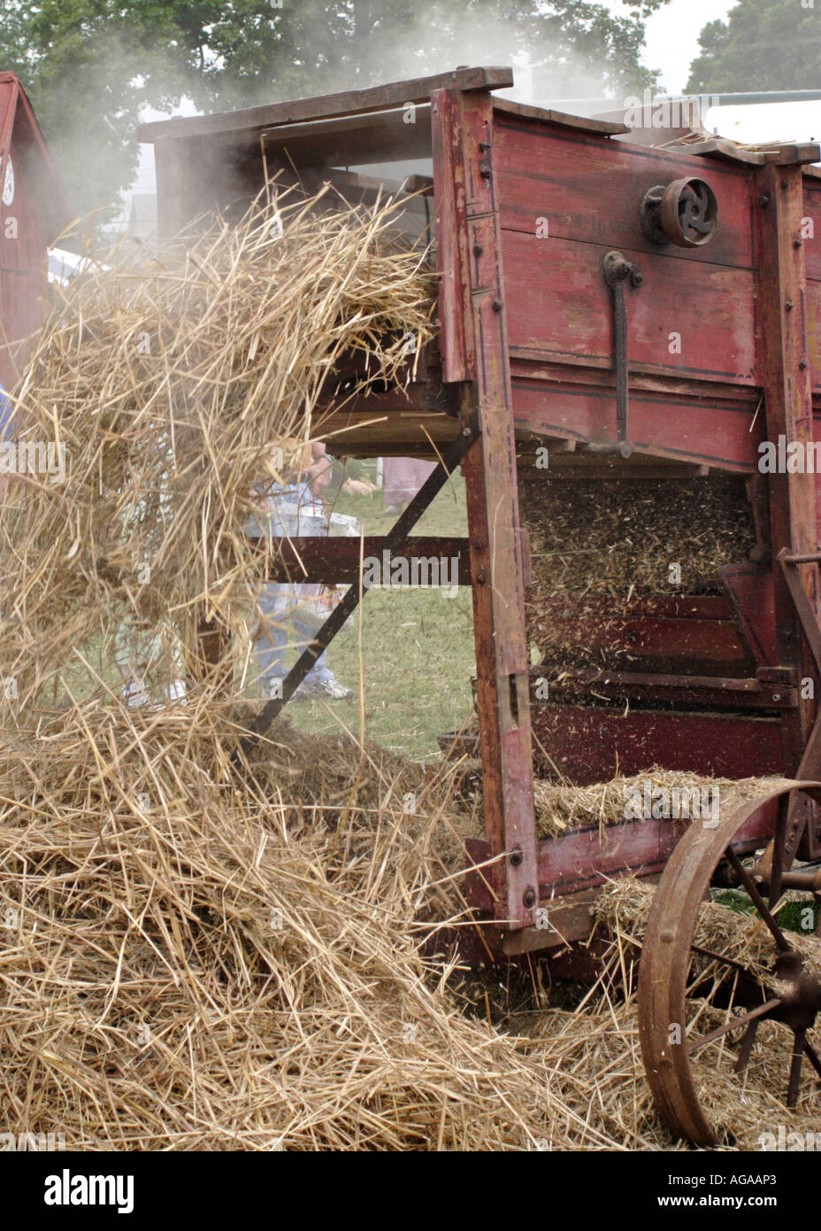 Old Fashioned Hay thresher at Kutztown Festival Stock Photo - Alamy