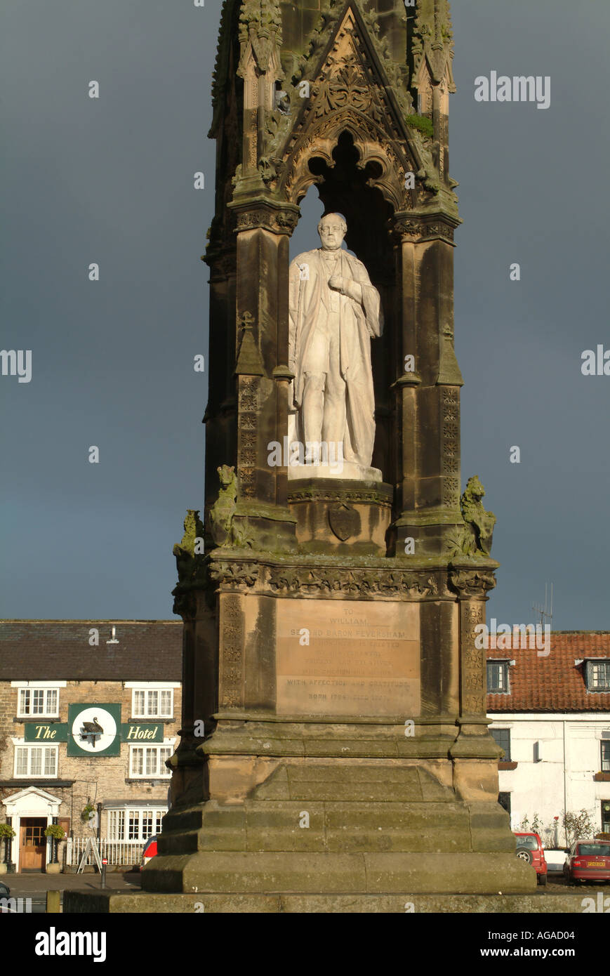 Monument to Baron Feversham at Helmsley Market Square North Yorkshire ...