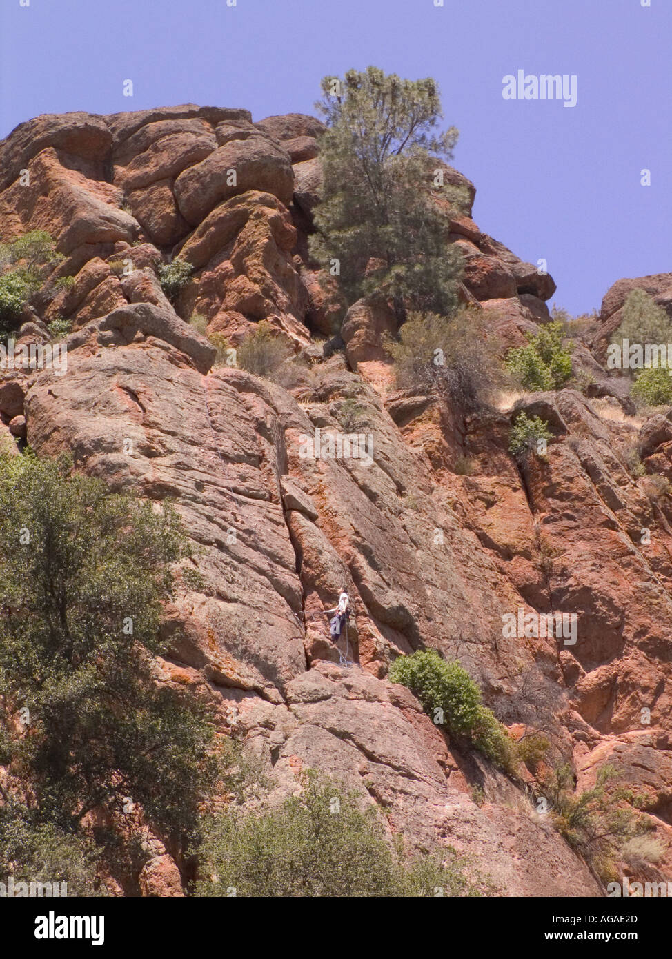 California Pinnacles National Monument rock climber Stock Photo - Alamy