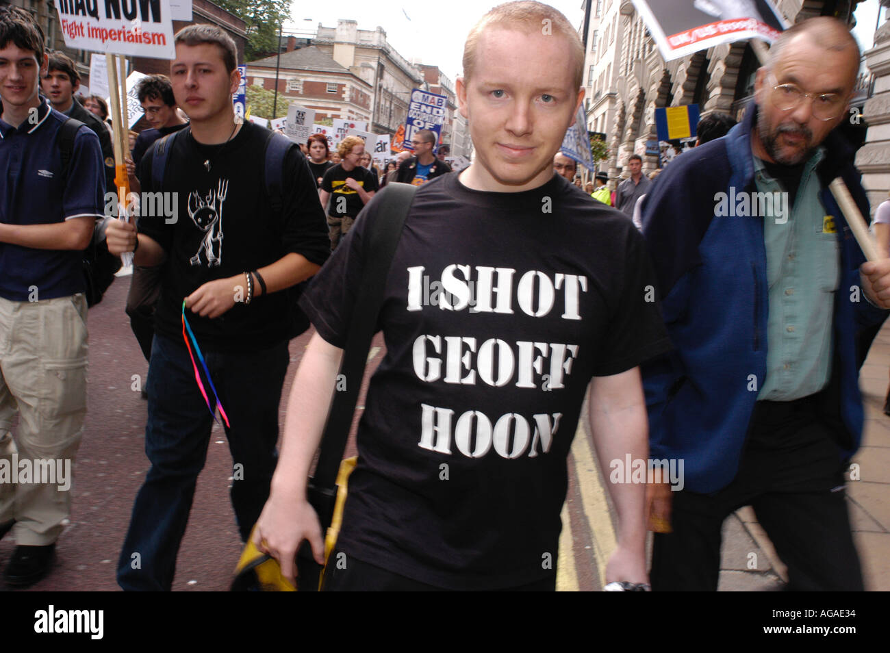 End the Occupation in Iraq demo London 27 September 2003 Stock Photo ...
