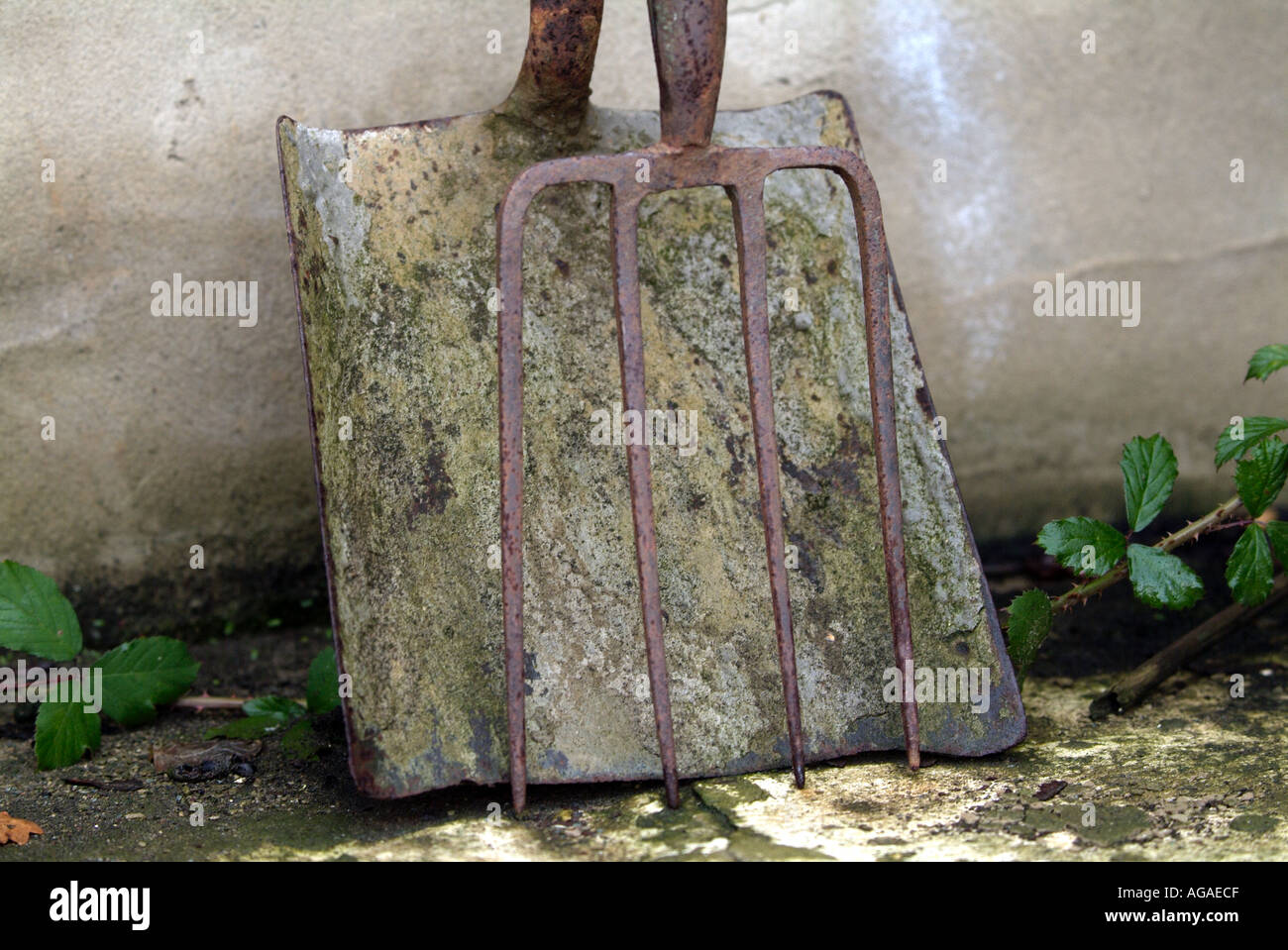 shovel dig dug hole ground mould work workman man concrete tool Stock ...