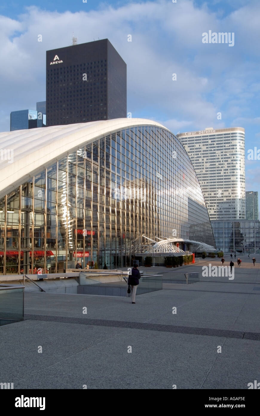 Paris La Defense concourse and business area modern architecture The ...