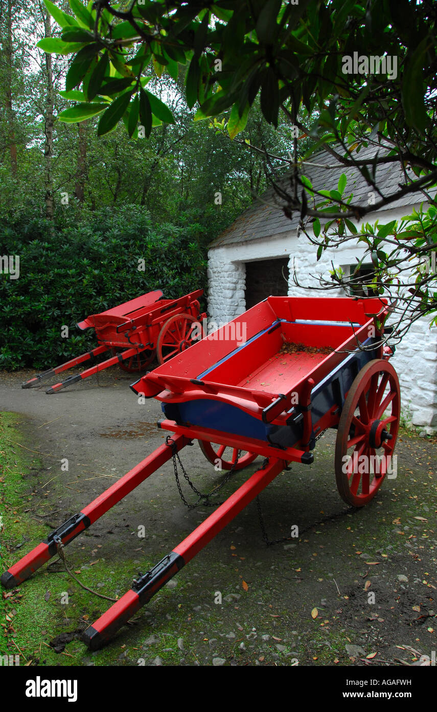 Red wagon wheels hi-res stock photography and images - Alamy