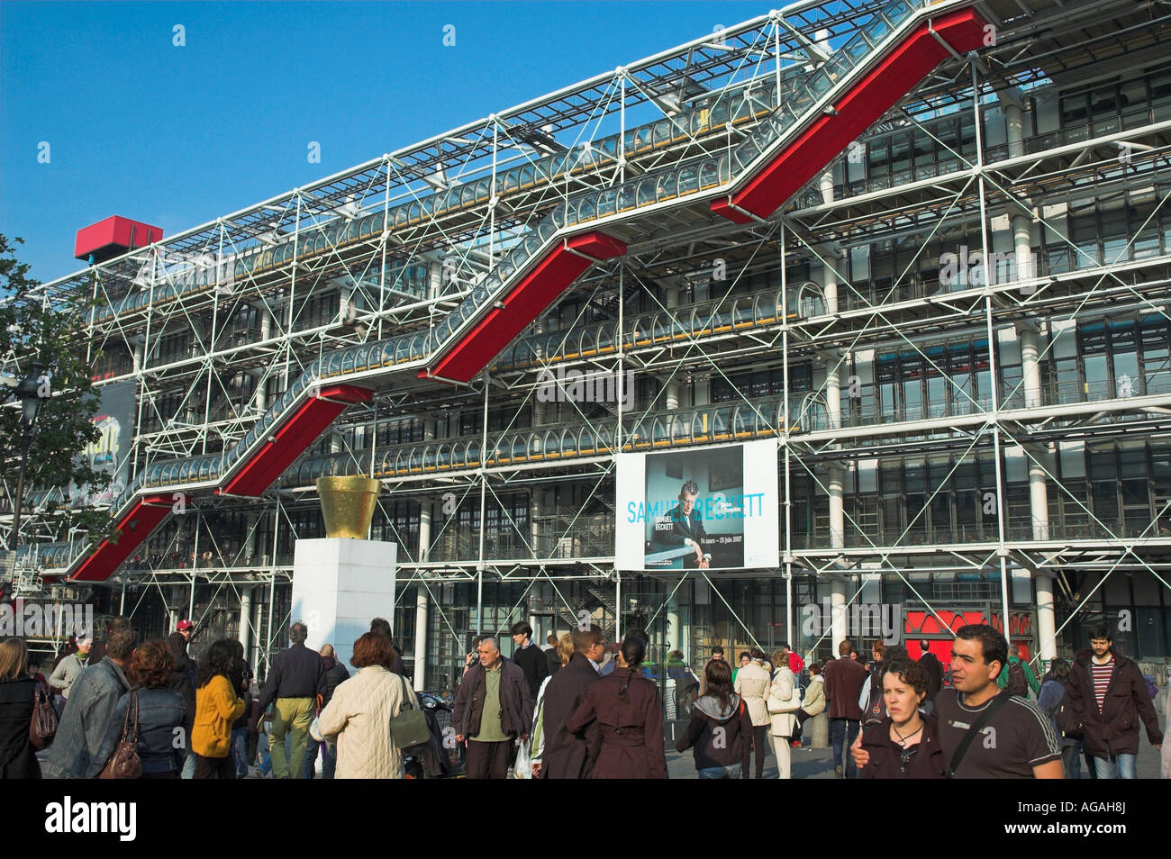 The Centre Georges Pompidou building in Beaubourg, Paris, France Stock ...