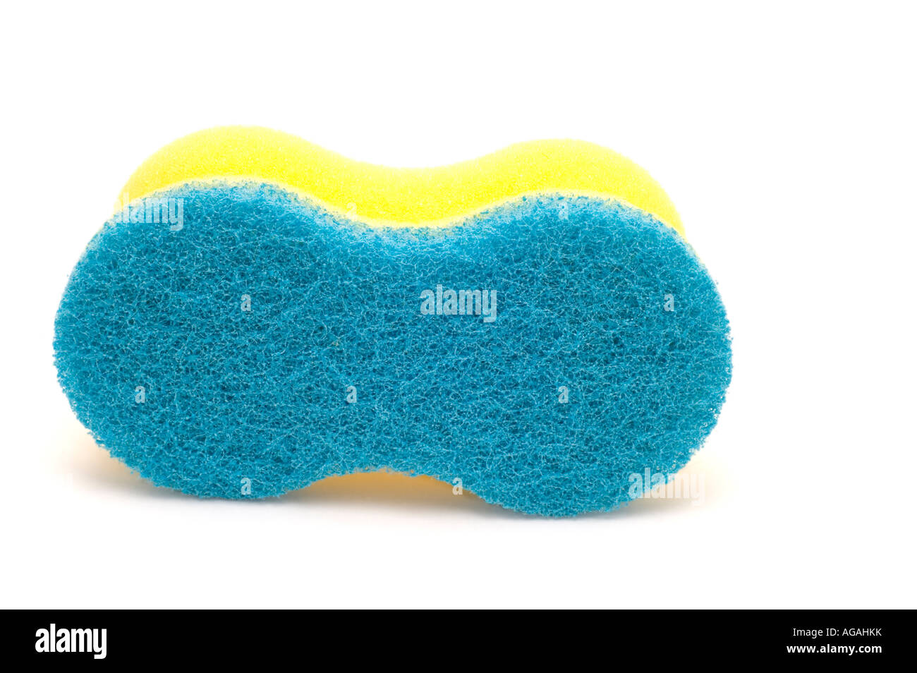 series object on white Blue sponge Stock Photo - Alamy
