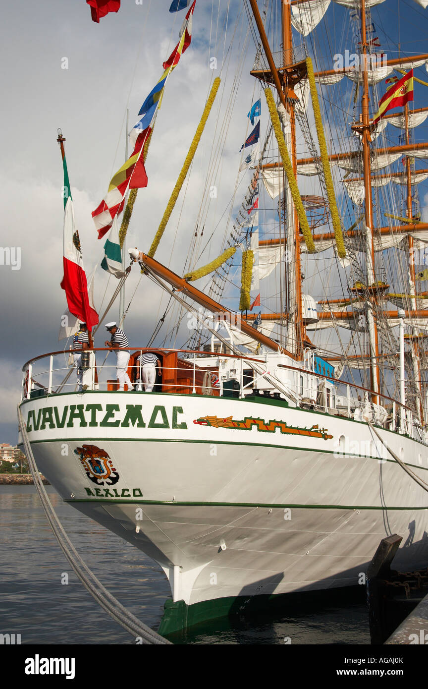 Mexican navy training ship, Cuauhtemoc, visiting Las Palmas, Gran ...