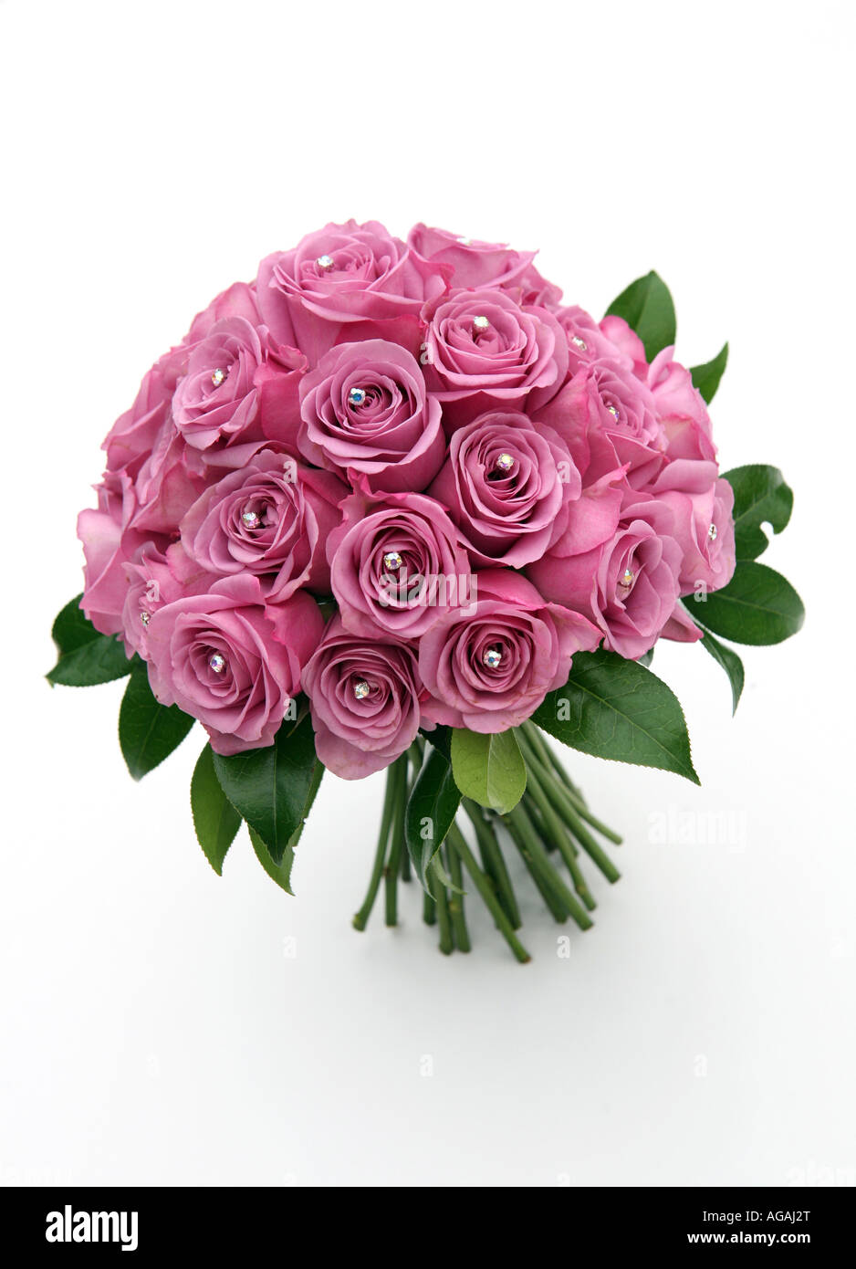 Bunch of pink roses Stock Photo - Alamy