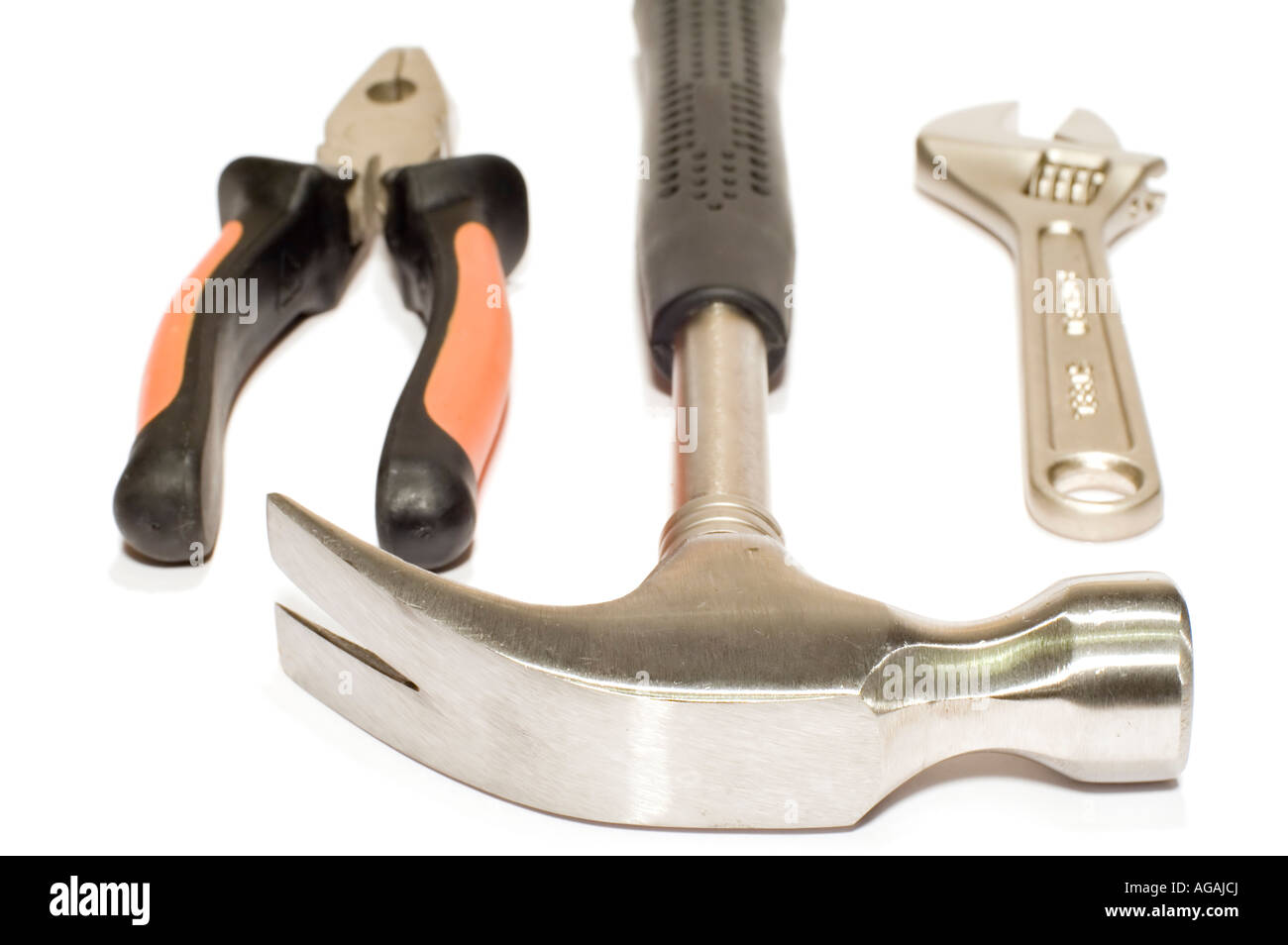 series object on white isolated tools tool kit Stock Photo - Alamy