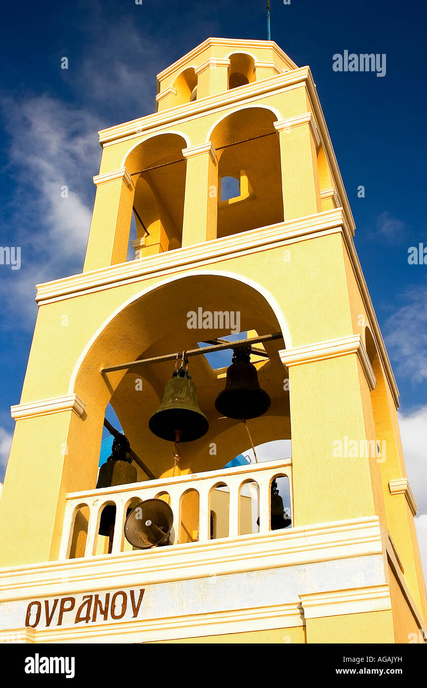 Main tower of Greek church Stock Photo - Alamy