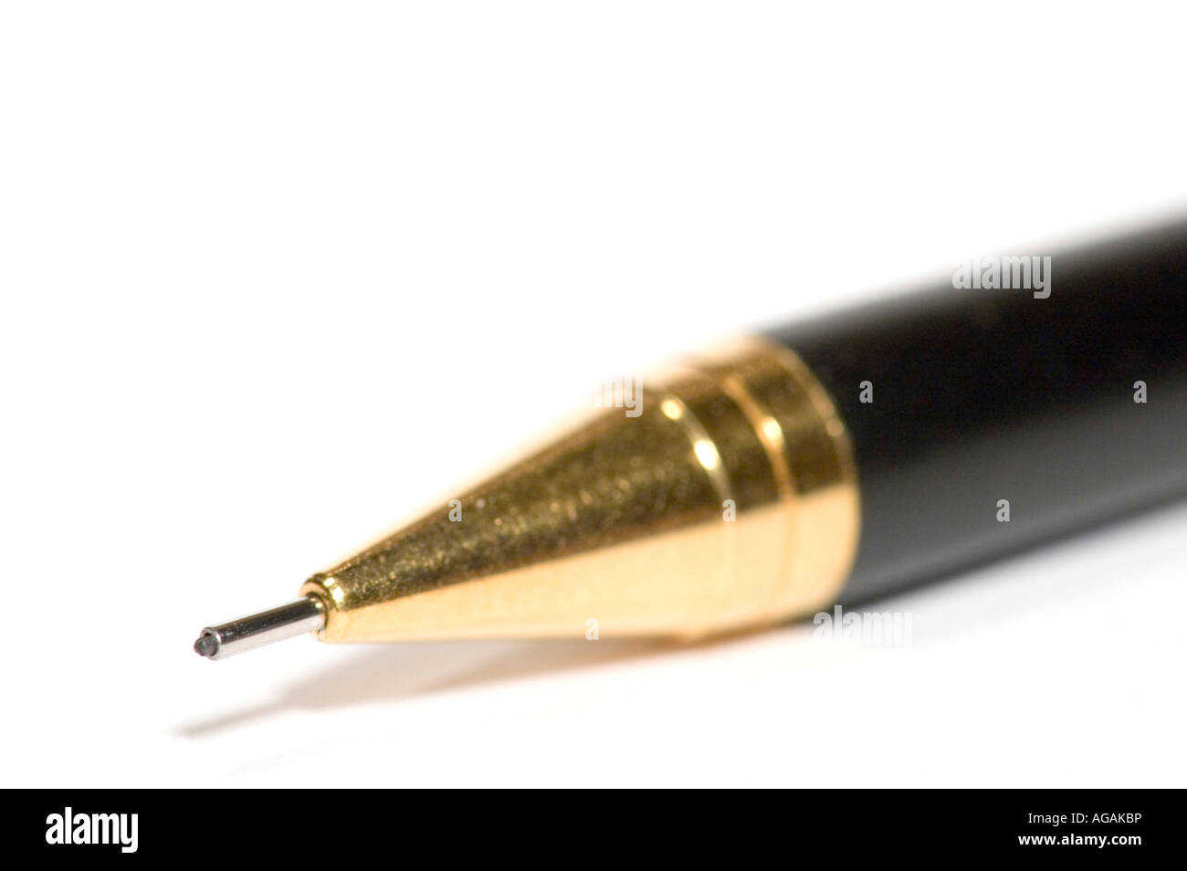 series object on white pen extreem close up Stock Photo - Alamy