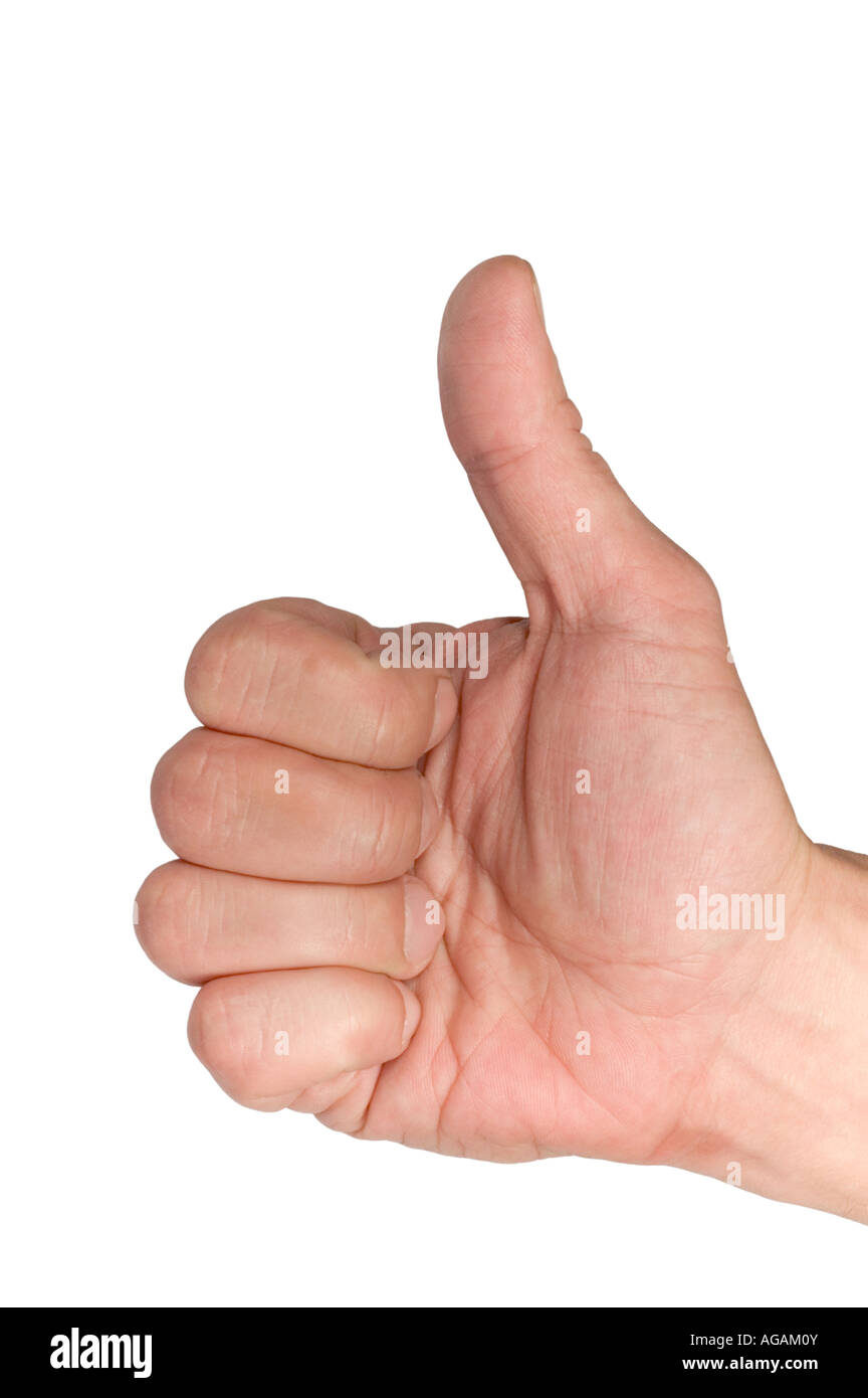 series isolated on white man s hand Stock Photo - Alamy
