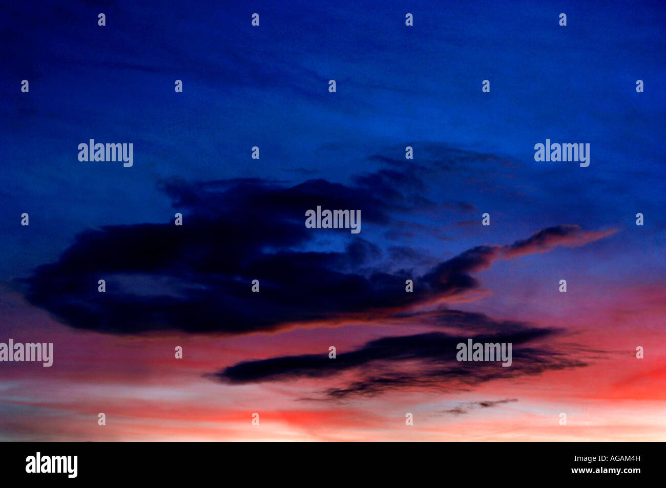 Abstract Evening Sky Stock Photo - Alamy