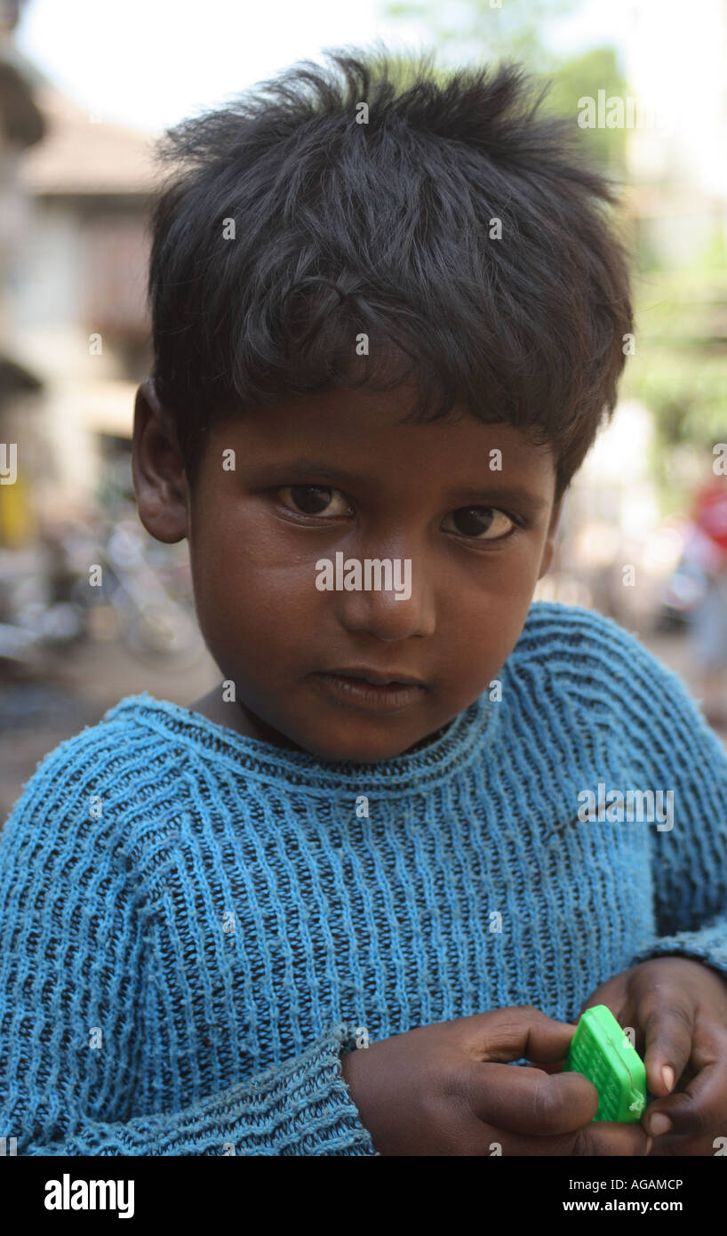 A young child in Colaba Market Stock Photo - Alamy