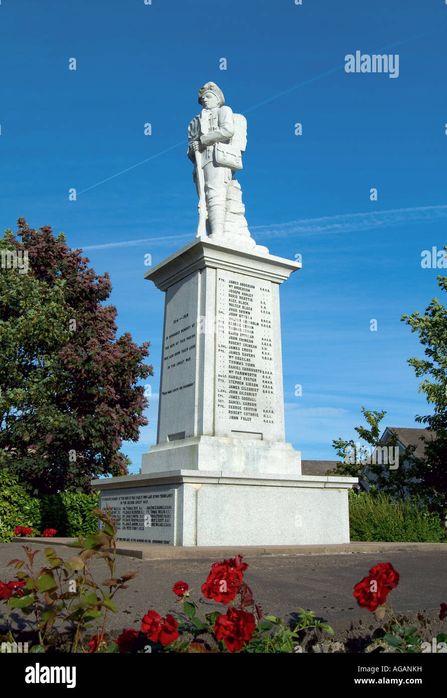 War Memorial,Kirkconnel, Dumfries and Galloway Stock Photo - Alamy