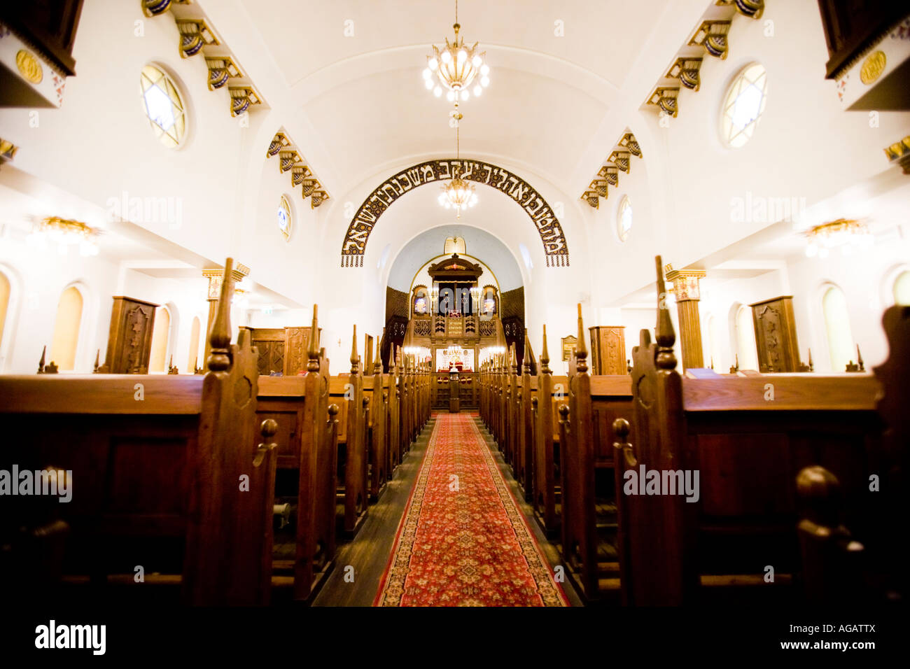Inside a synagogue in Oslo, Norway Stock Photo - Alamy