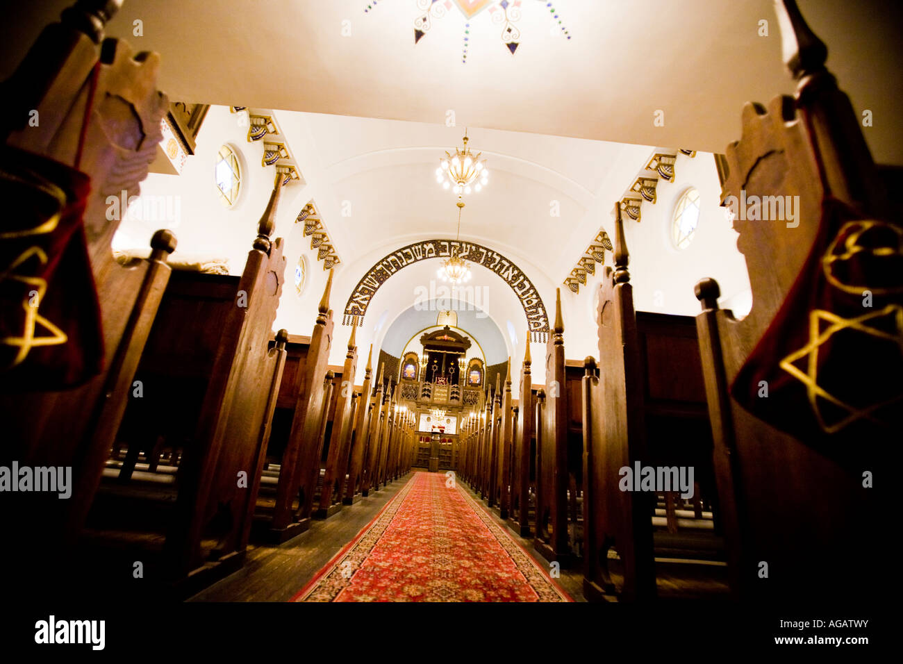 Inside a synagogue in Oslo, Norway Stock Photo - Alamy