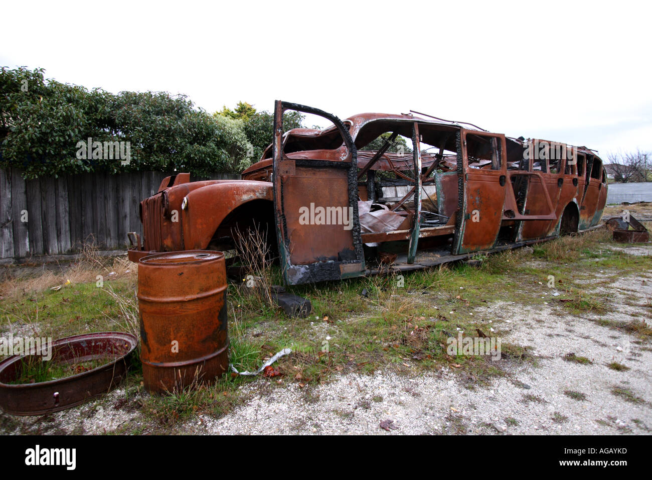 Wrecked school bus hi-res stock photography and images - Alamy