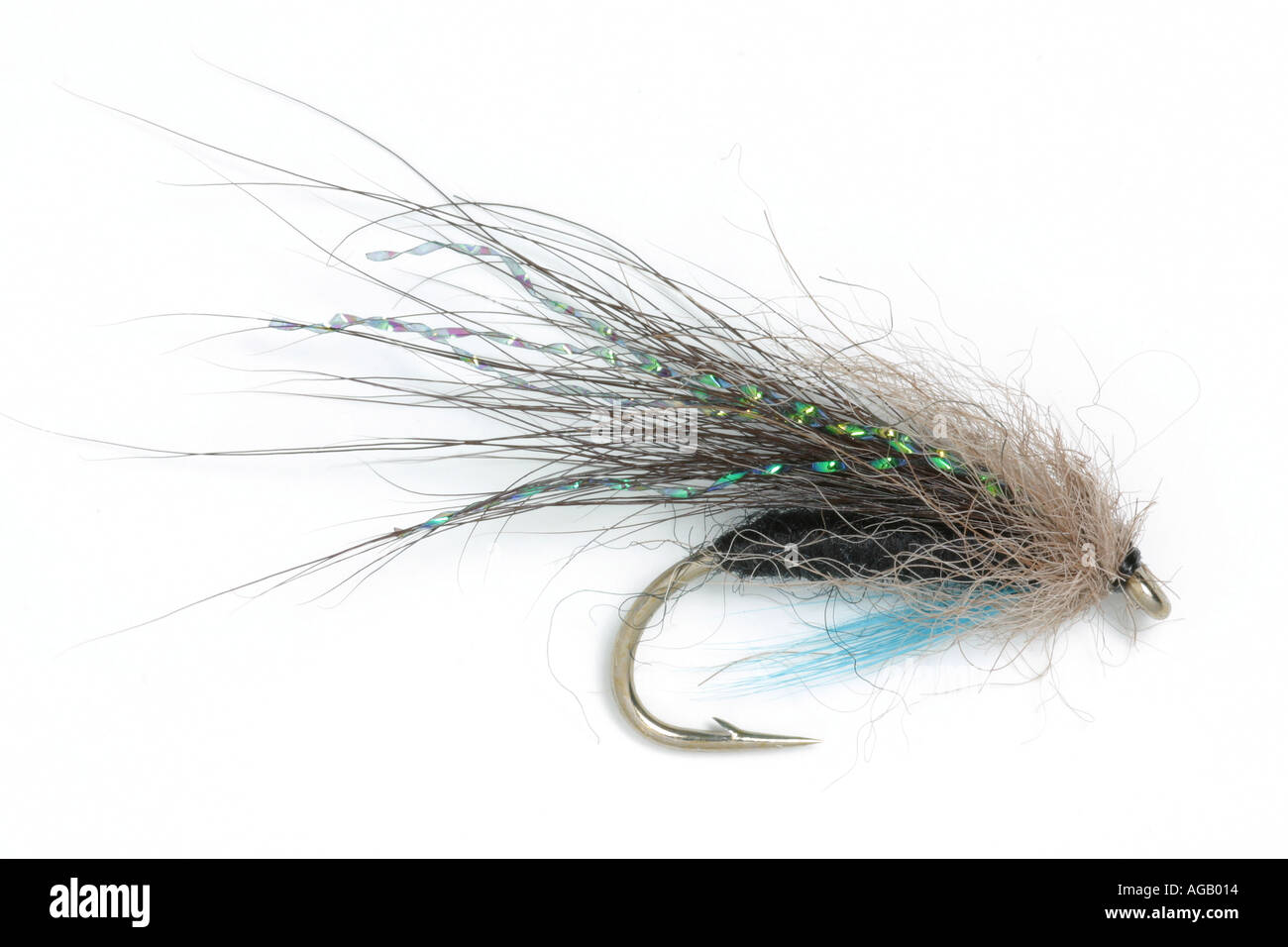 fishing fly River Konkamaeno s mini streamer Trout fly Stock Photo - Alamy