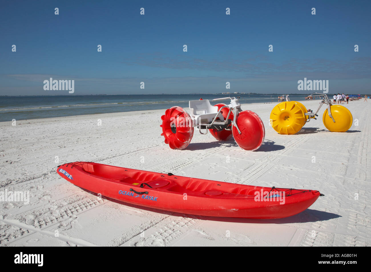 Bowditch Point Regional Park beach on the north end of Fort Myers Beach ...